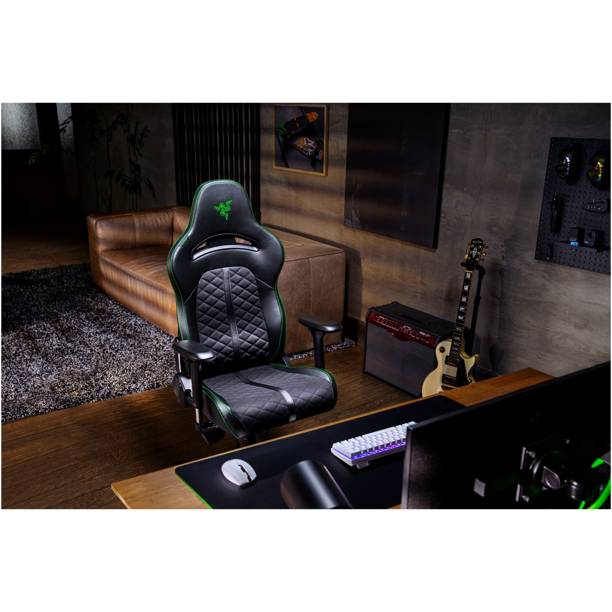 Стол Gaming Razer Enki, Зелен - eMAG.bg