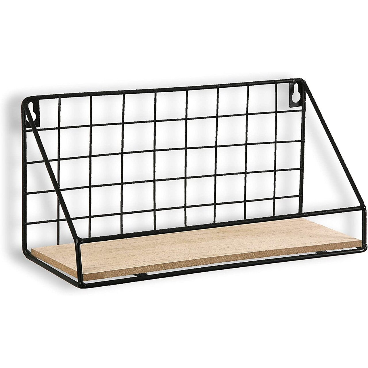Raft suspendat, Magelasi, Fier, 29.5x11x14.3 cm, Negru/Maro - eMAG.ro
