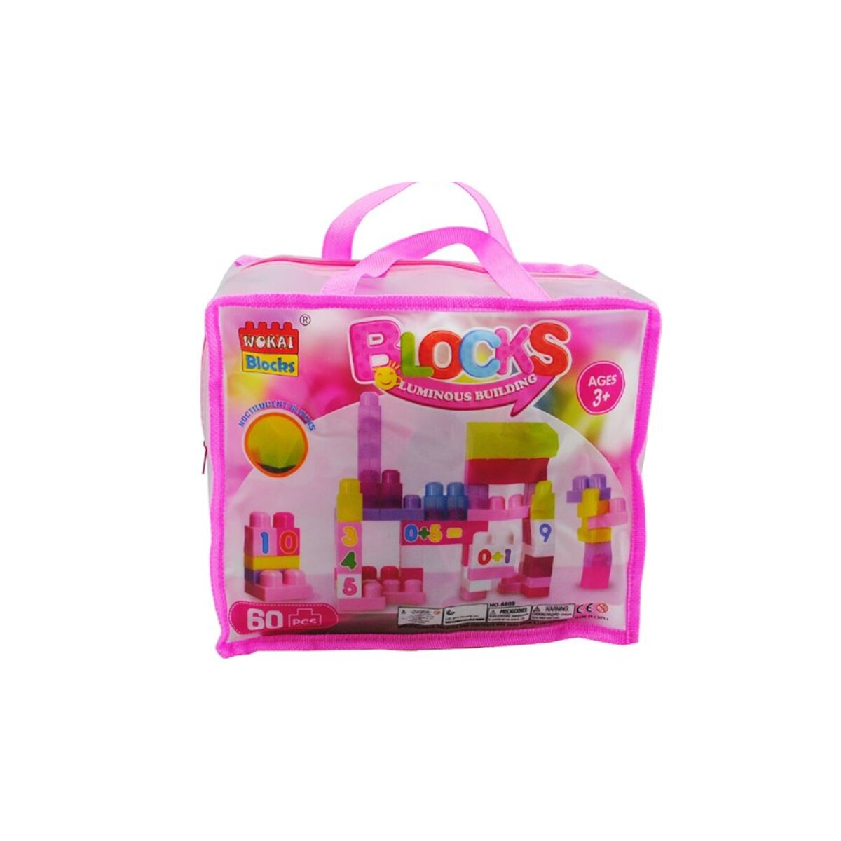 Set cuburi de construit, 60 piese, Multicolora - eMAG.ro