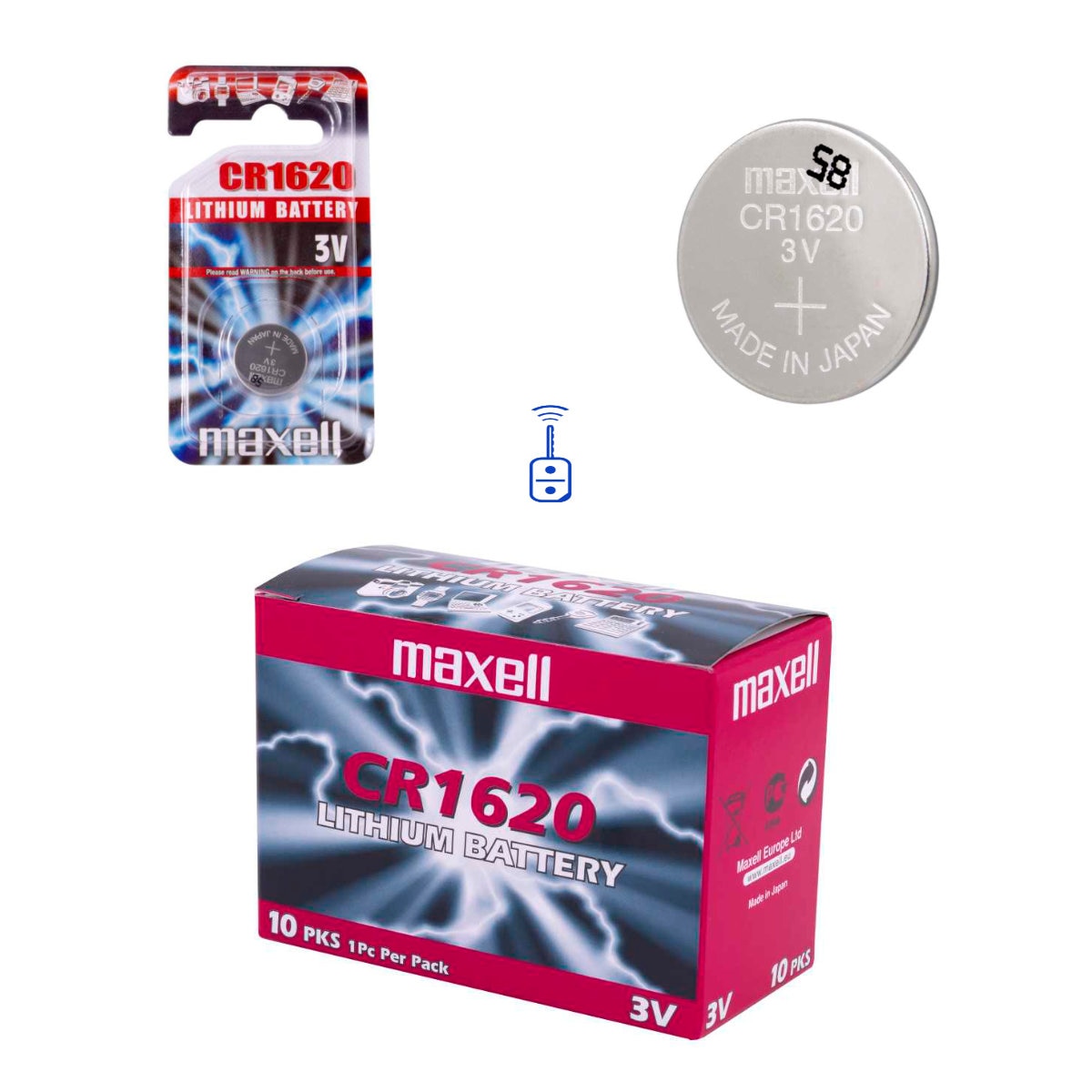 Baterie Maxell CR1620, 3V Litiu, in blister - eMAG.ro