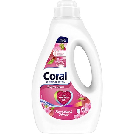 Detergent Lichid Coral Colorwashmittel 1L 20 Spalari - eMAG.ro