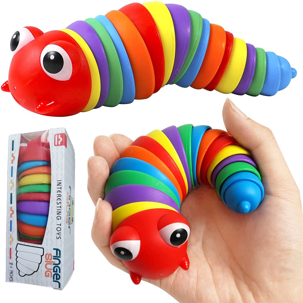 Jucarie Antistres Finger Slug, MorFansi, Fidget Toys, Interactiva ...