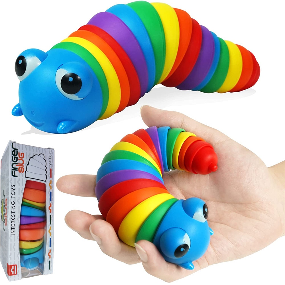 Антистрес играчка MorFansi Finger Slug, Fidget Toys, Интерактивна ...