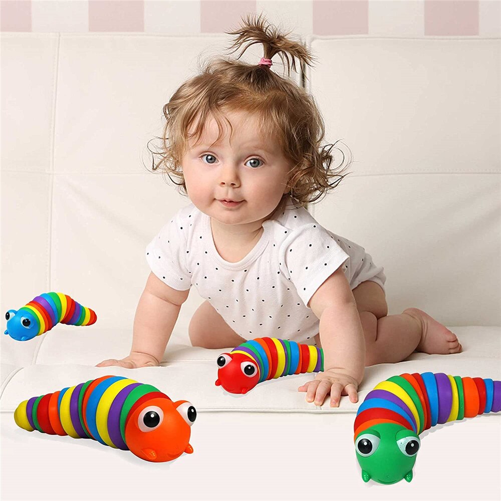 Jucarie Antistres Finger Slug, MorFansi, Fidget Toys, Interactiva ...