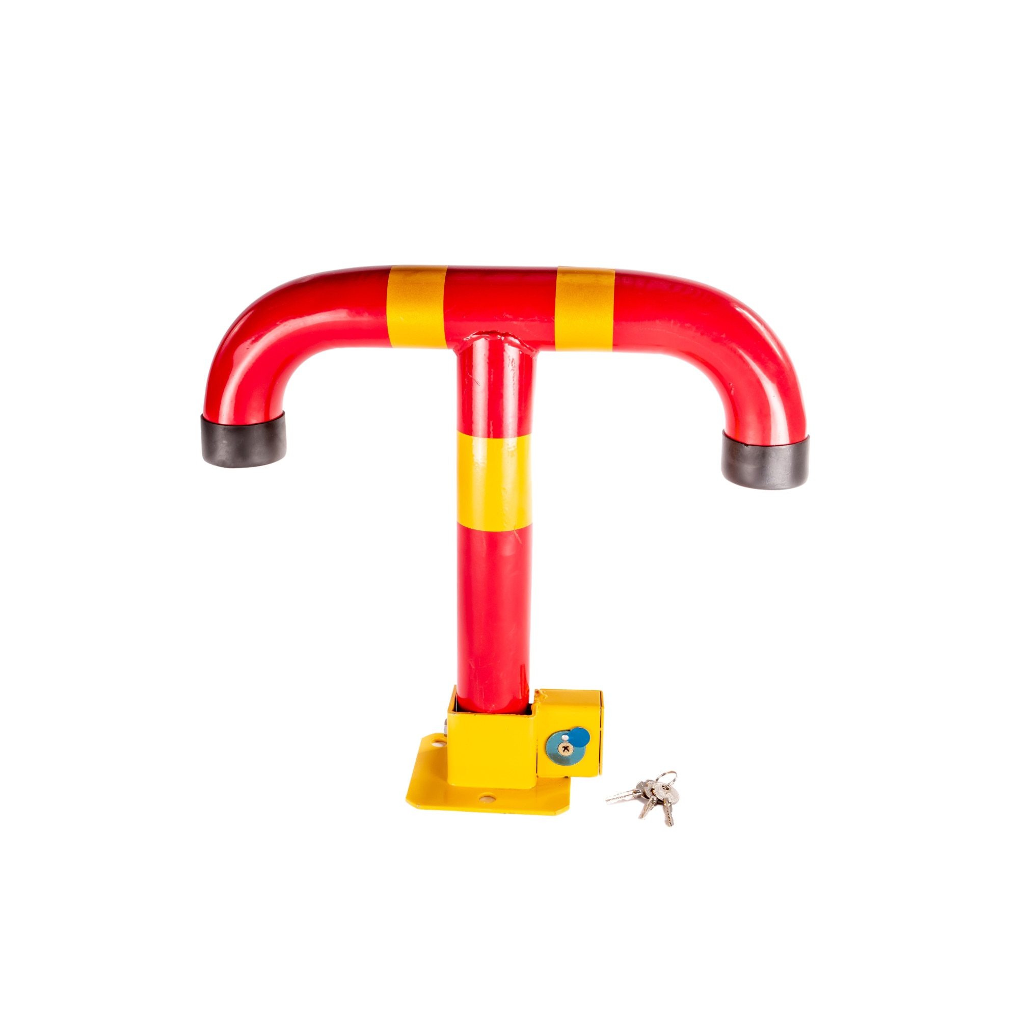 Blocator loc parcare cu cheie, structura ranforsata, tip berbec, rosu ...