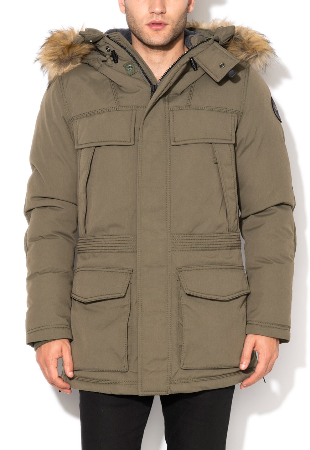Napapijri Geaca parka verde militar Skidoo L - eMAG.ro