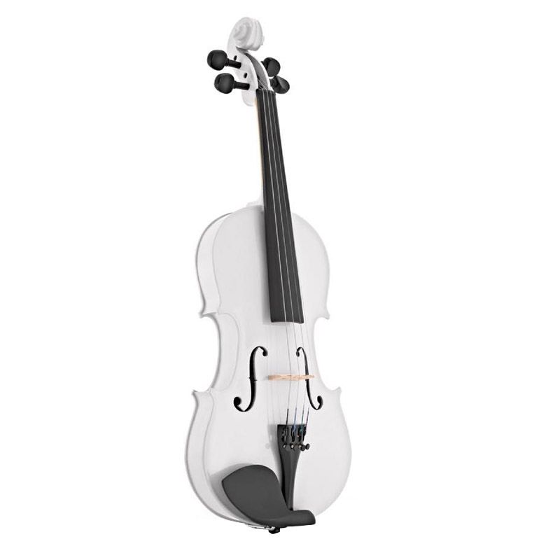 Vioara clasica din lemn colors, 4/4, husa inclusa, Alb - eMAG.ro