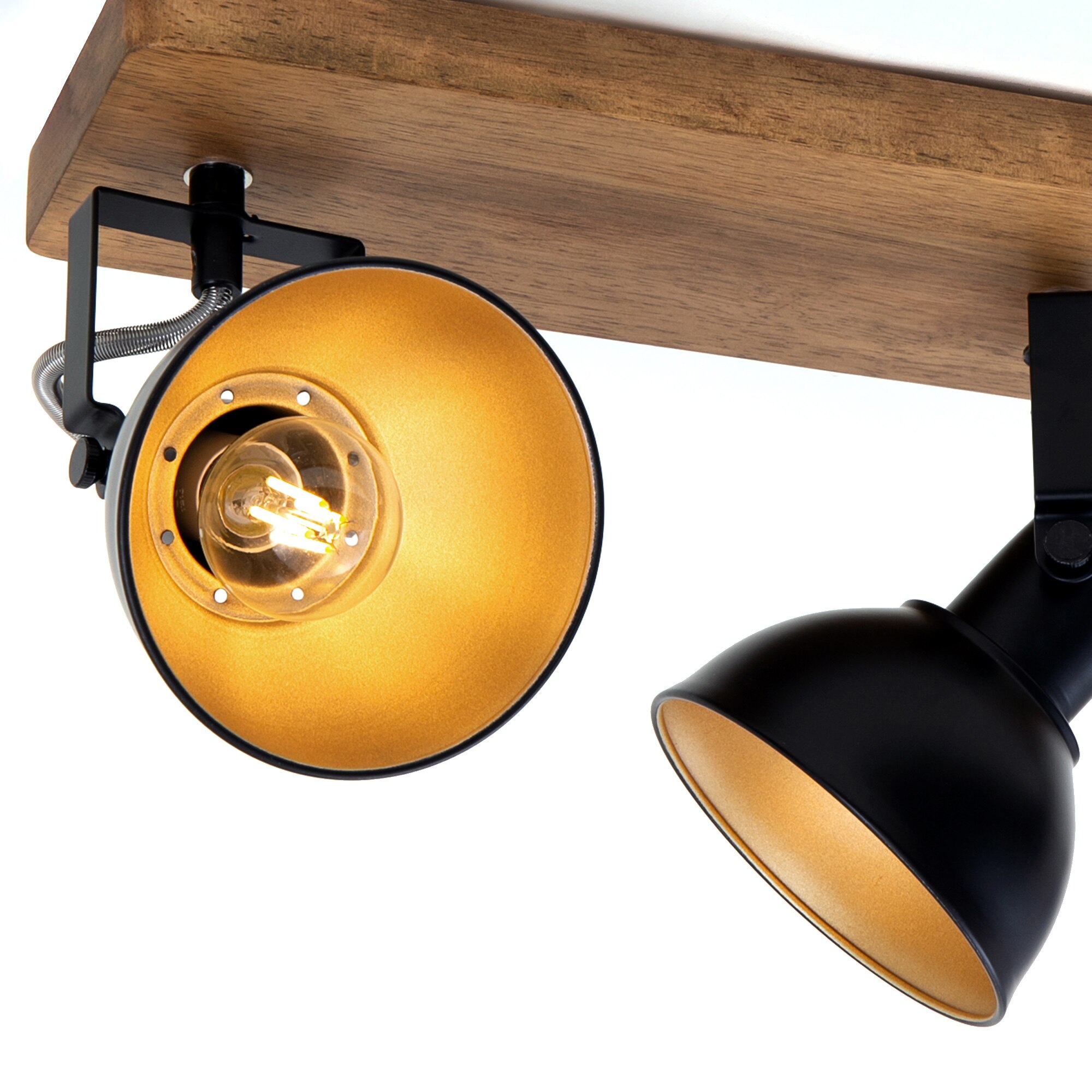 Lustra Briloner Leuchen Wood&Style, 3 socluri E14, ajustabil, 50cm ...