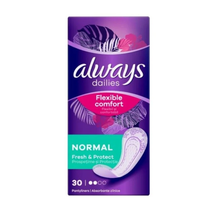 Absorbante Always Platinum Linears Normal, 30 bucati - eMAG.ro