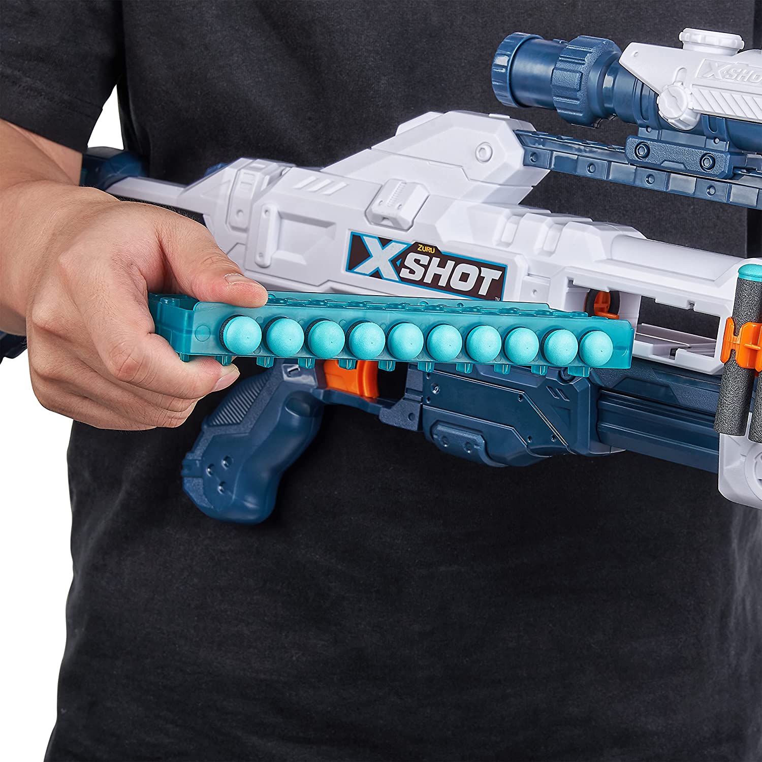 Детска пушка/снайпер XSHOT ZURU Excel Regenerator Foam Blaster, 6 ...
