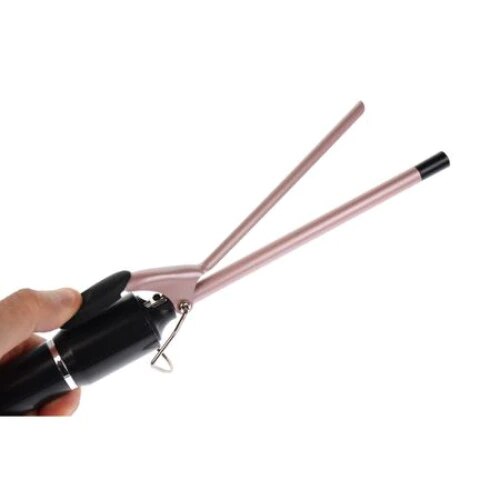 Ondulator pentru bucle Tiessa, profesional, ceramic, 9mm, 190 de grade ...