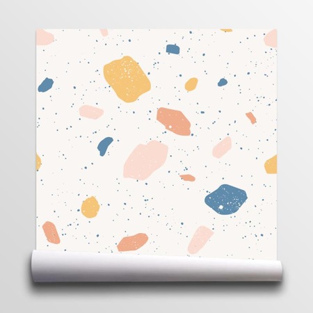 Tapet netesut (vlies) Colorat Terrazzo 100 x 240 cm - Adeziv inclusiv ...