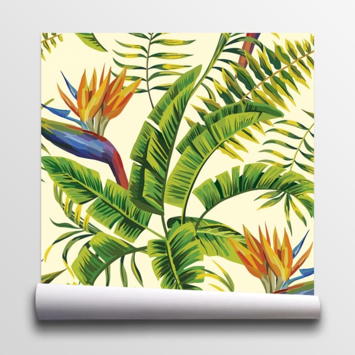 Tapet netesut (vlies) Jungla exotica 100 x 275 cm - Adeziv inclusiv 467 ...