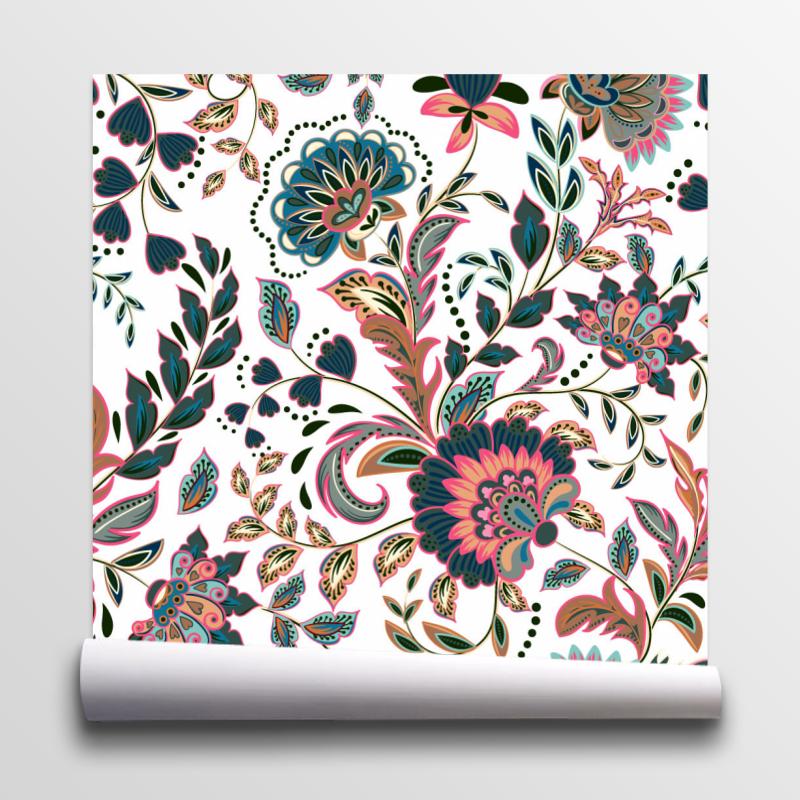 Tapet netesut (vlies) Folclor colorat 100 x 240 cm - Adeziv inclusiv ...