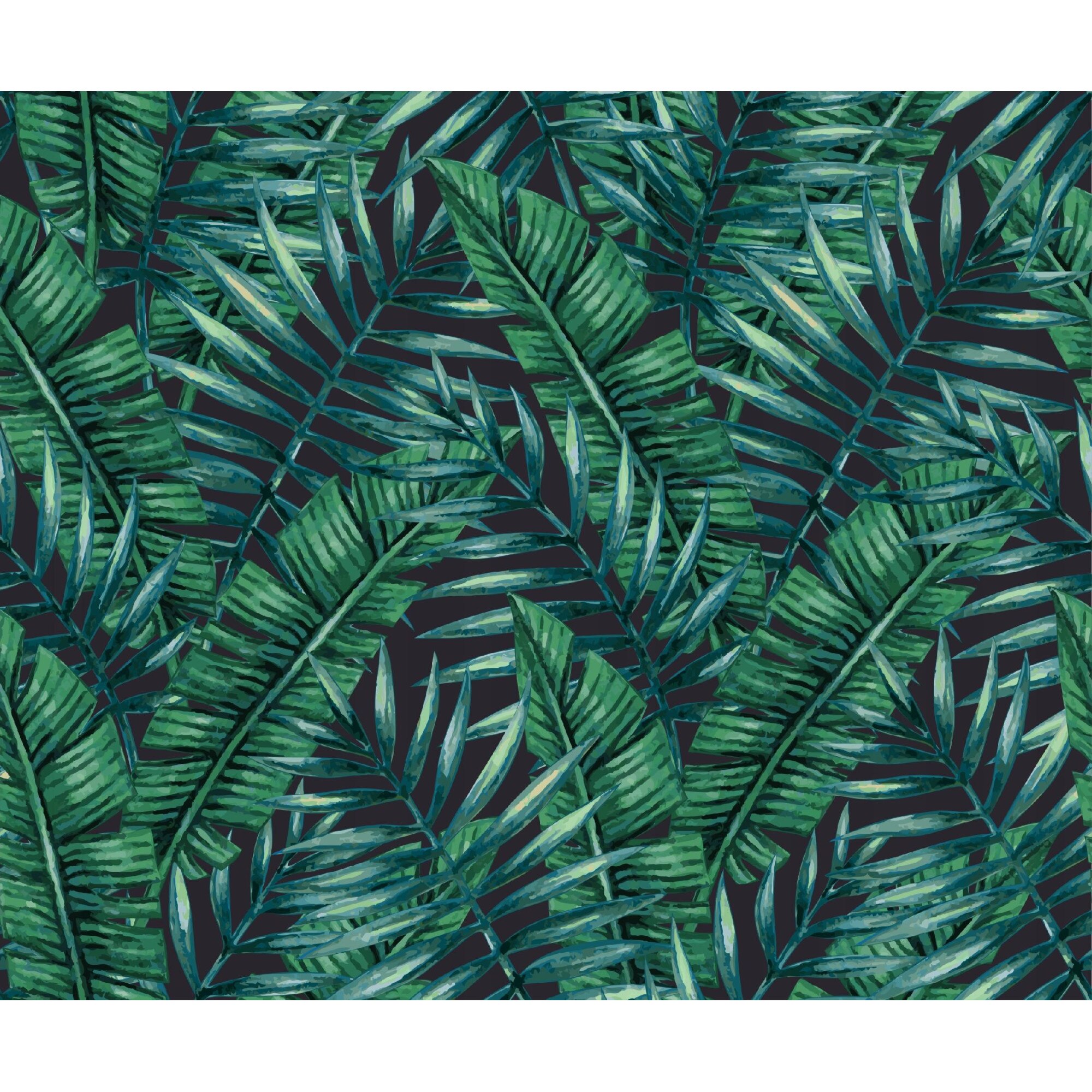 Tapet netesut (vlies) Frunze de palmier 100 x 240 cm - Adeziv inclusiv ...