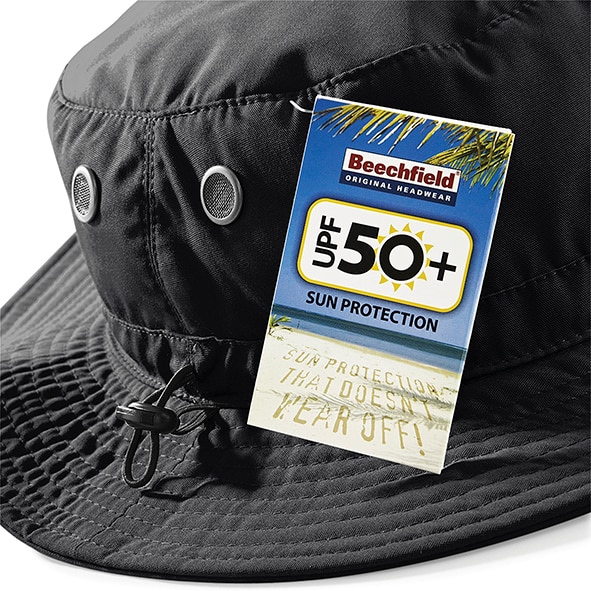Sapca de soare Cargo Bucket, Beechfield, marime universala, negru - eMAG.ro