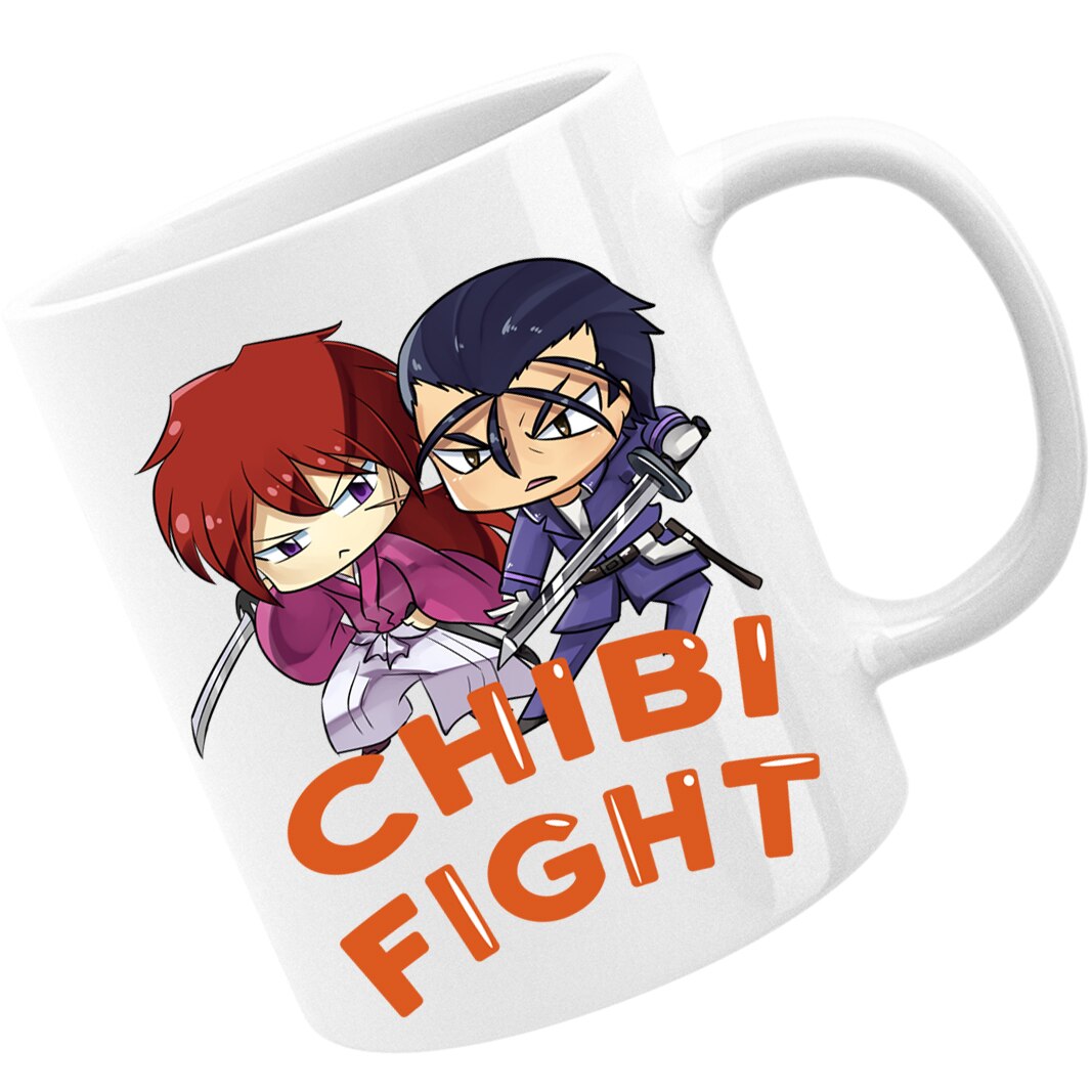 Bögre Rurouni Kenshin Chibi Fight Kenshin Hajime, Fehér, 330 ml - eMAG.hu