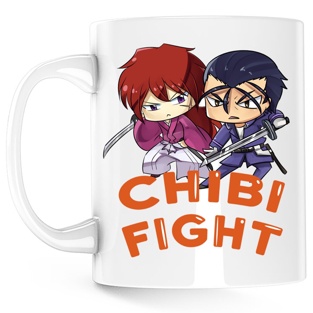 Bögre Rurouni Kenshin Chibi Fight Kenshin Hajime, Fehér, 330 ml - eMAG.hu