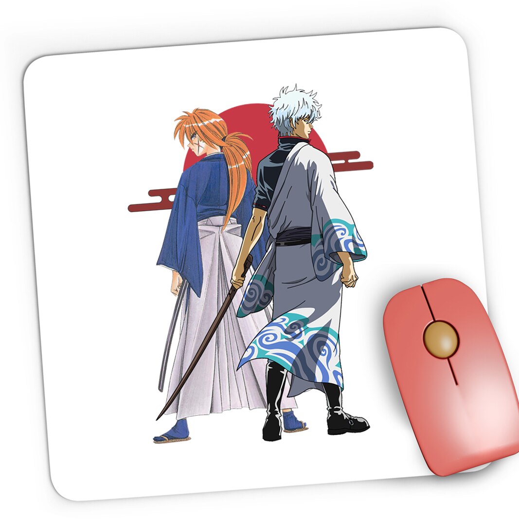 Mousepad Gaming Rurouni Kenshin Kenshin Gintoki Samurai Pose, 21x19 cm ...