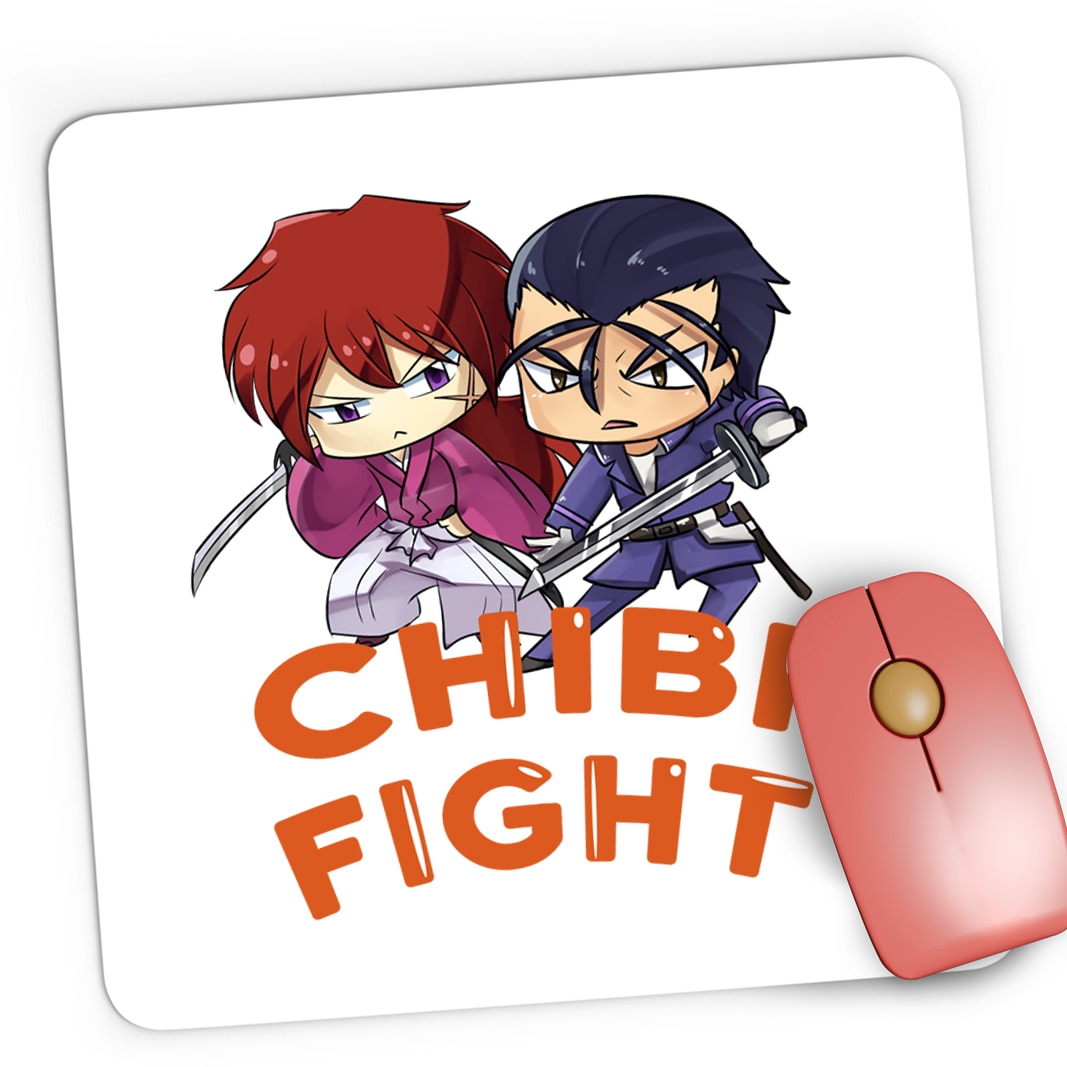 Egérpad Gaming Rurouni Kenshin Chibi Fight Kenshin Hajime, 21x19 cm ...