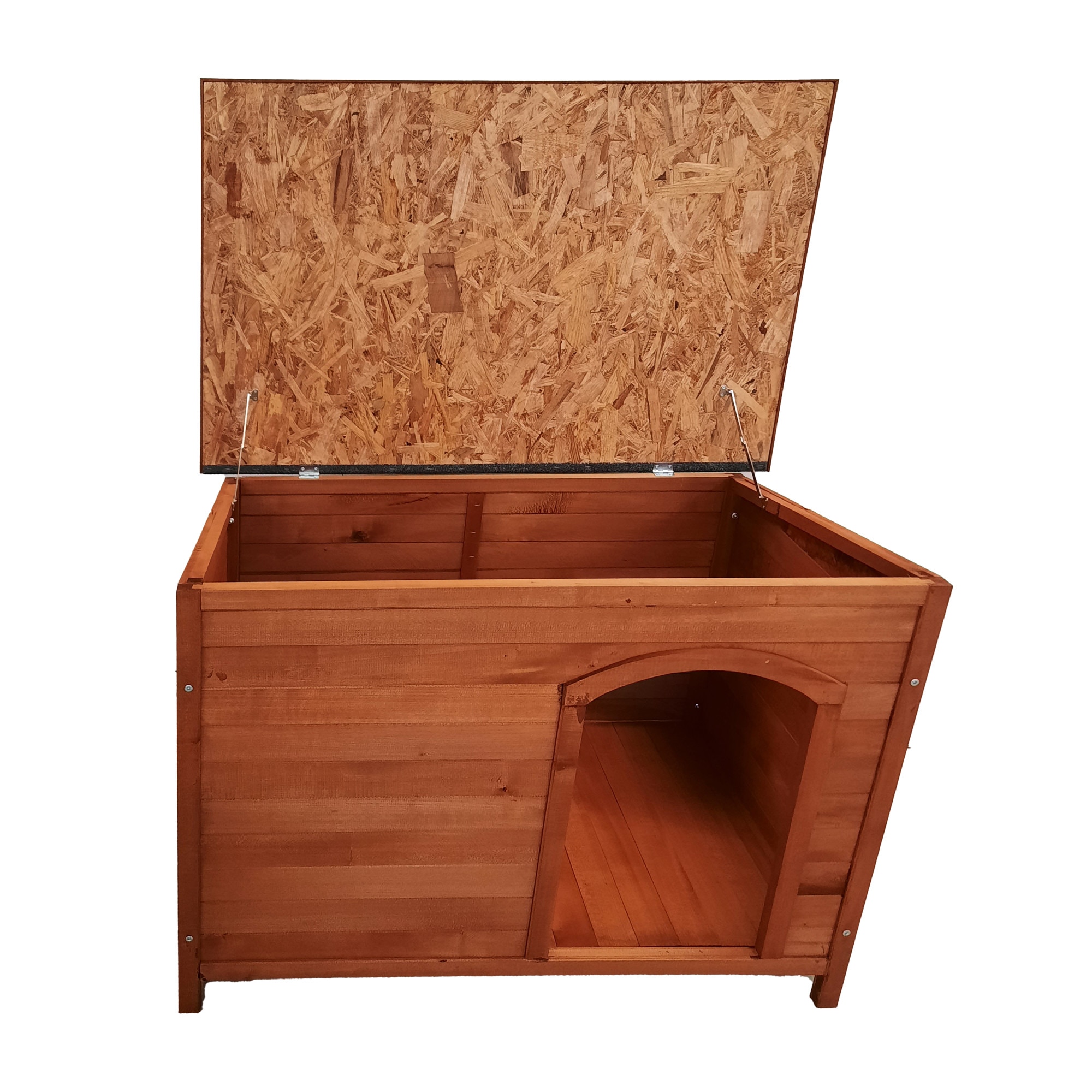 Cusca de caine, Practik, lemn masiv de tei, maro, 85x57x55 cm - eMAG.ro