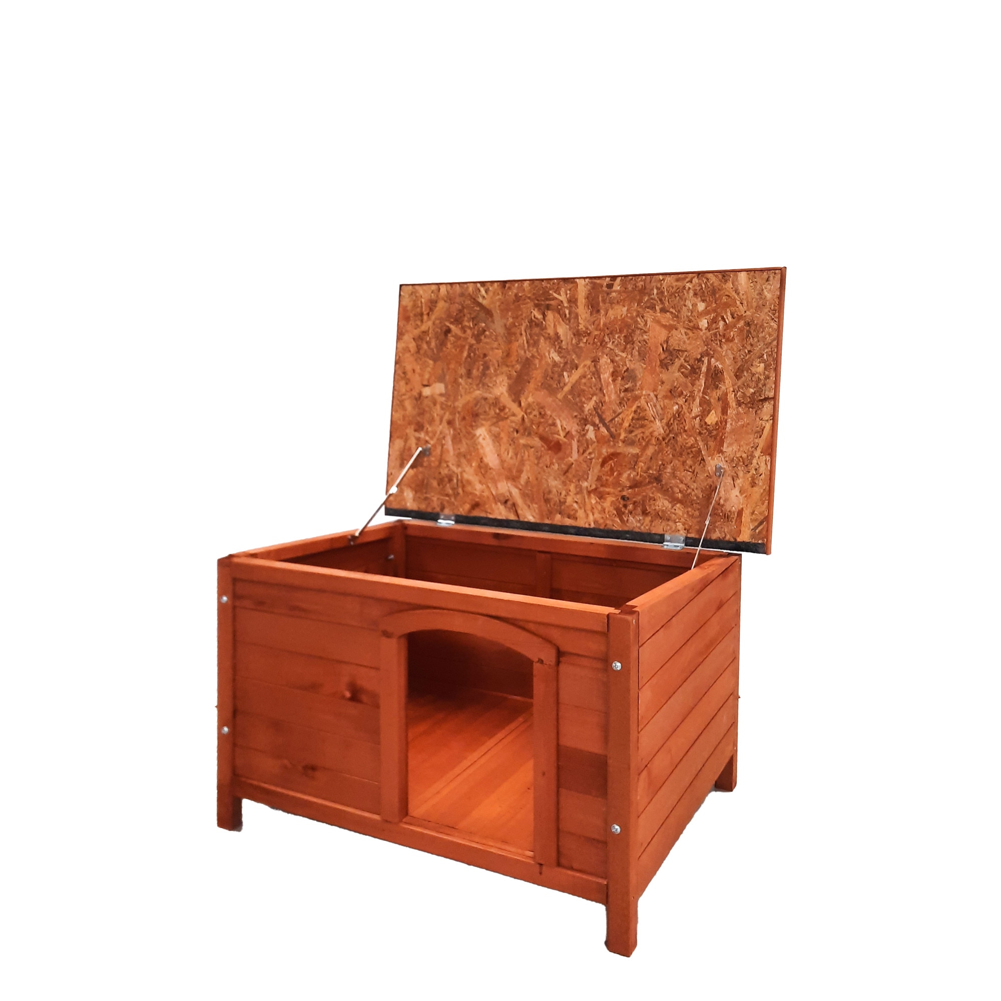 Cusca de caine, Practik, lemn masiv de tei, maro, 85x57x55 cm - eMAG.ro