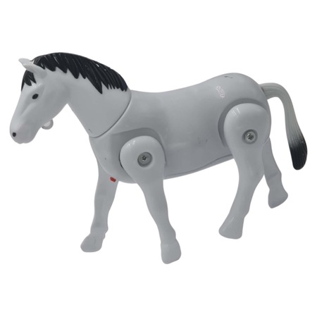 Jucarie cal interactiv, dansator, alb, 15 x 14 cm, Dalimag - eMAG.ro