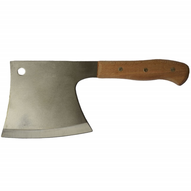 Satar de bucatarie din otel inoxidabil si maner din lemn, 29 cm - eMAG.ro