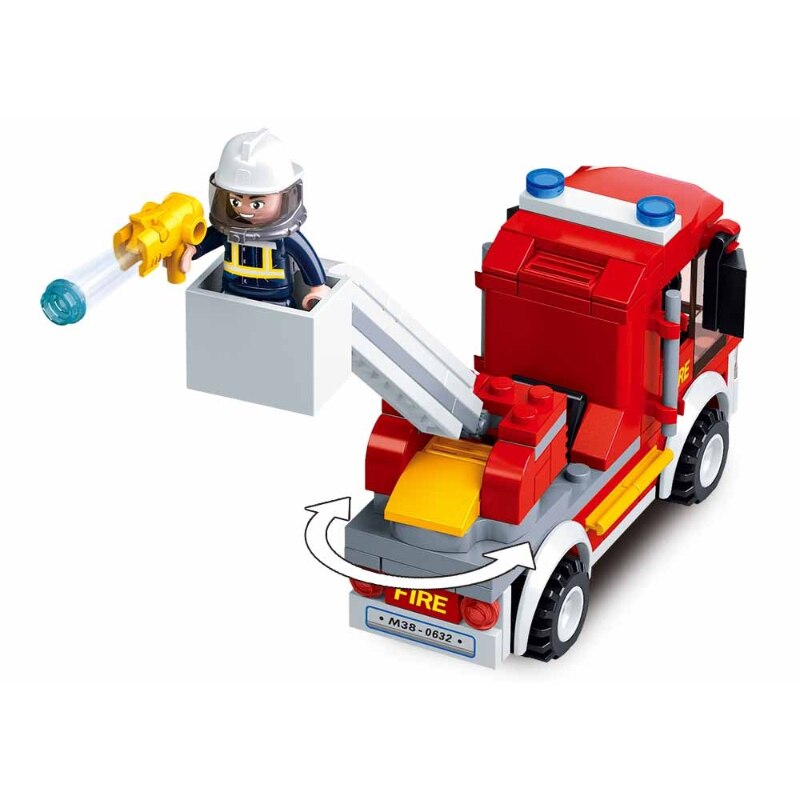 Set de constructie Sluban Fire B0632, Pompieri, 136 piese, Multicolor - eMAG.ro