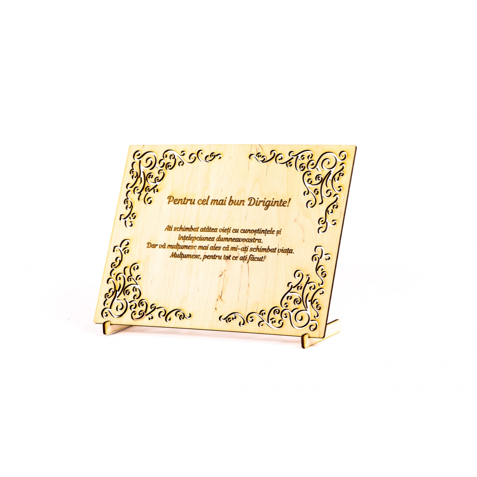 Diploma personalizata din lemn- Pentru cel mai bun Diriginte! - eMAG.ro