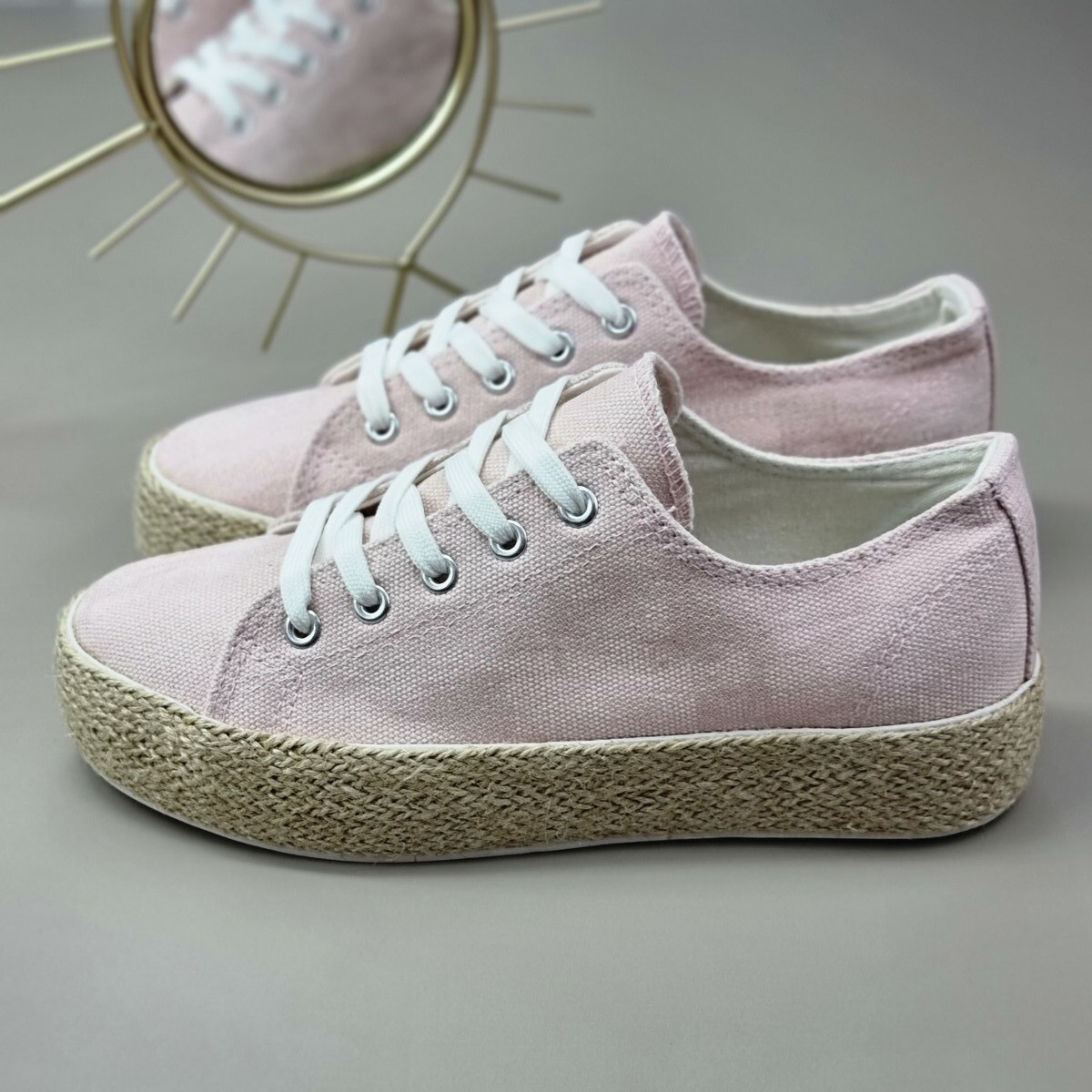 Pantofi sport dama, inTrend, RAL-22, Textil, Roz, 37 - eMAG.ro