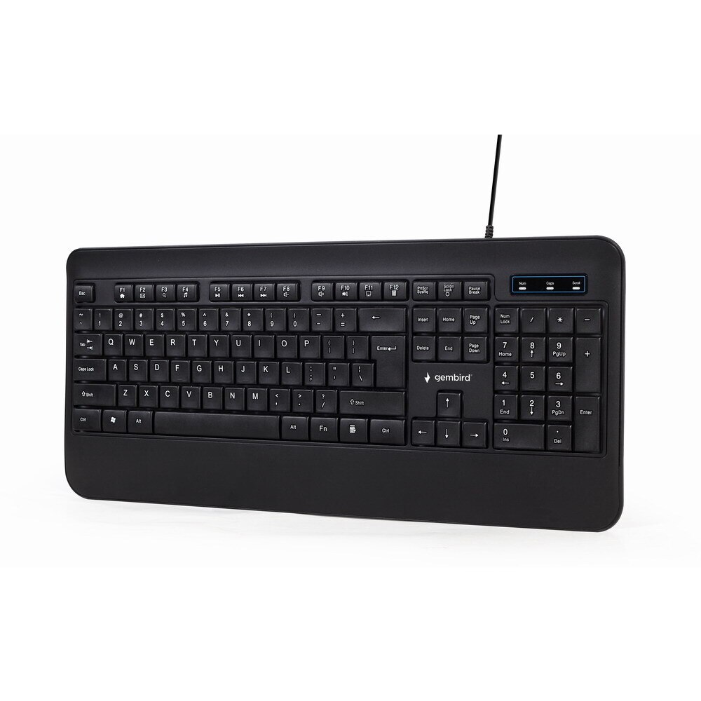 Tastatura, Gembird, KB-UML-03, Multimedia, Iluminare de fundal RGB ...