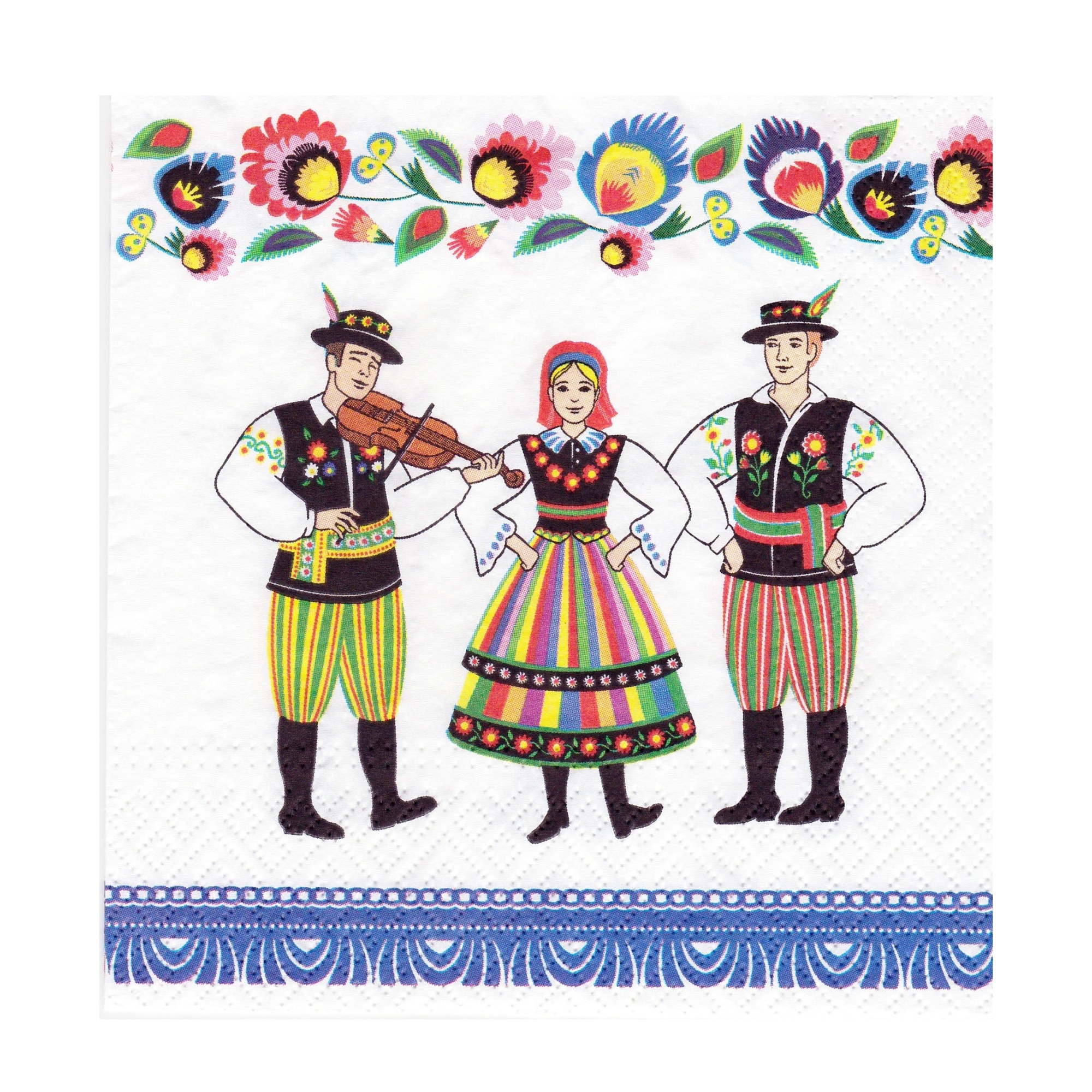 Set 10 buc Servetele de Masa Pachet Tarani Dansatori Traditionali - eMAG.ro