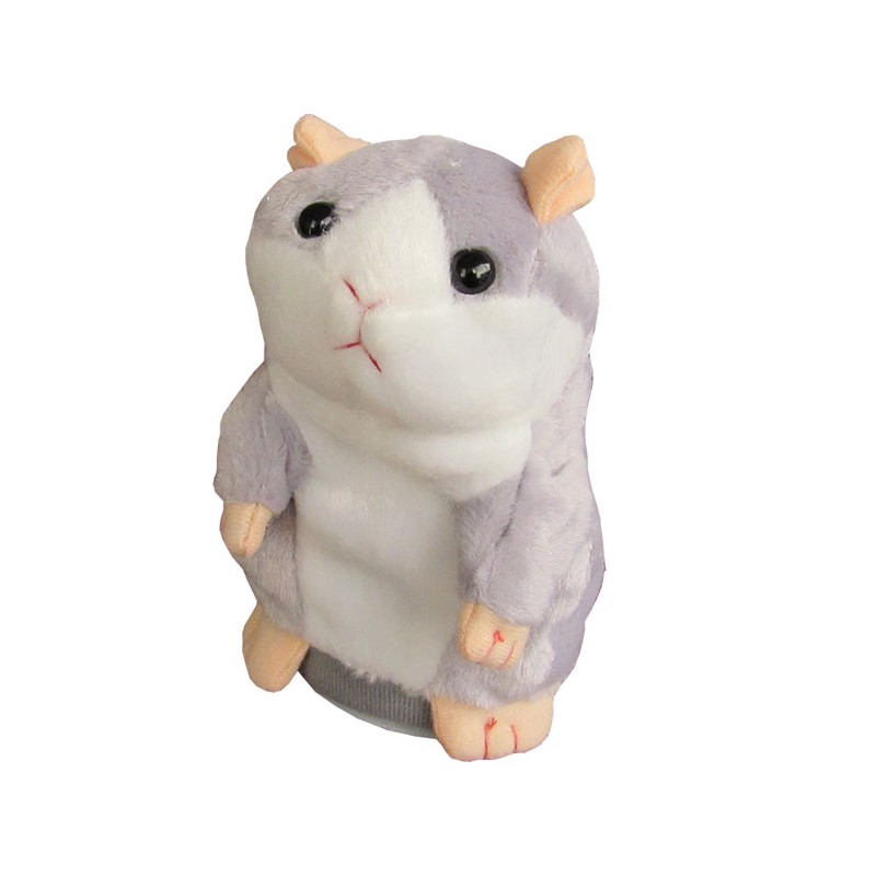 Jucarie de plus interactiva, Hamster vorbitor, 16 cm - eMAG.ro