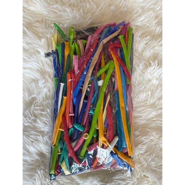 Set 50 baloane latex modelaj multicolor 100cm - eMAG.ro