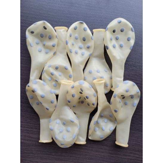 Set 10 baloane latex transparente cu buline argintiu 30 cm - eMAG.ro