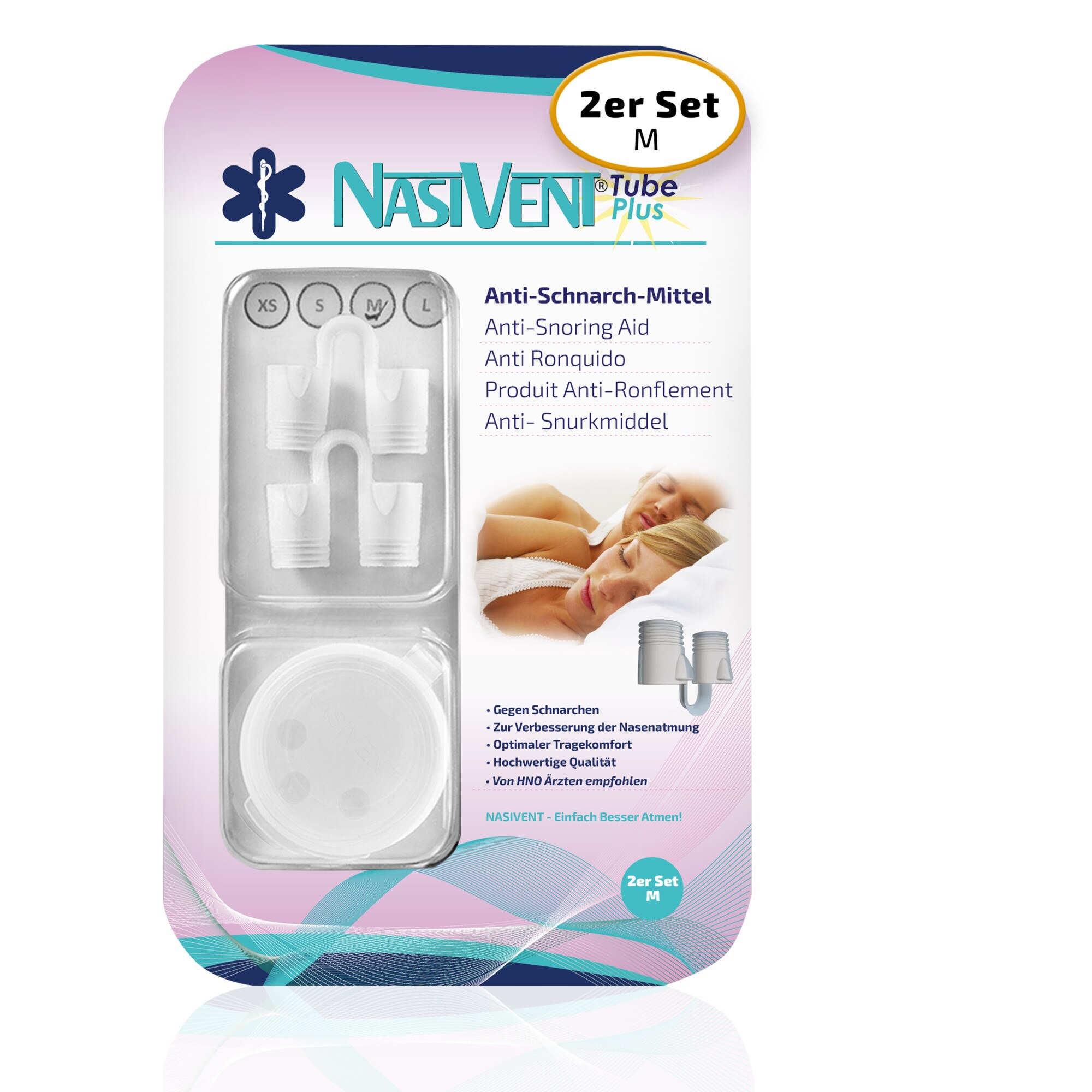 Set Dilatator Nazal, Nasivent, Tube Plus, Marimea M, 2 Buc, Incolor ...