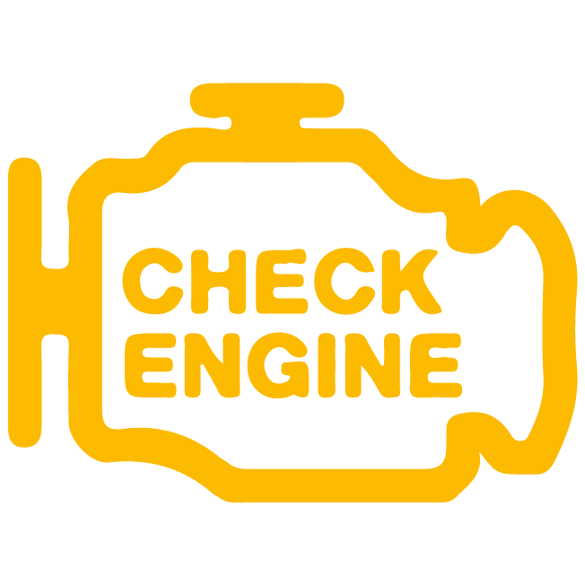 Sticker auto Check Engine, 25 cm, Oracal - eMAG.ro