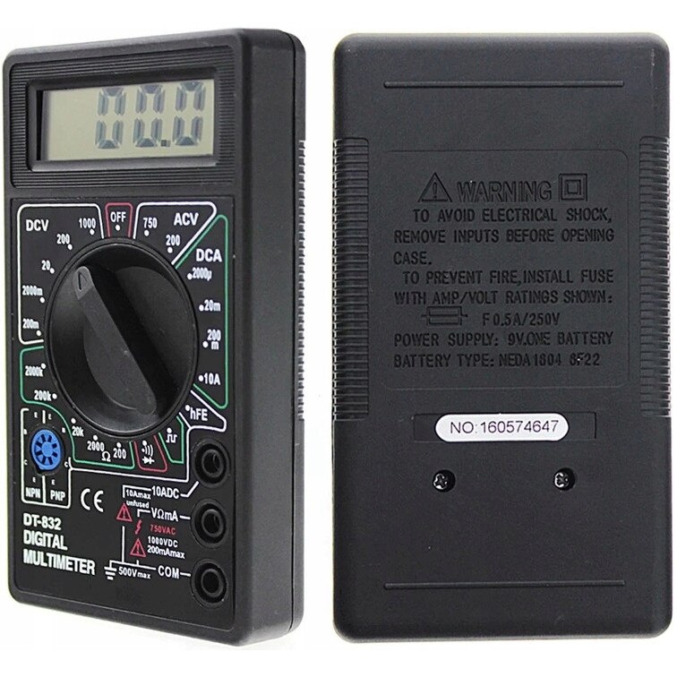 Multiméter M008B, LCD, AC, fekete - eMAG.hu