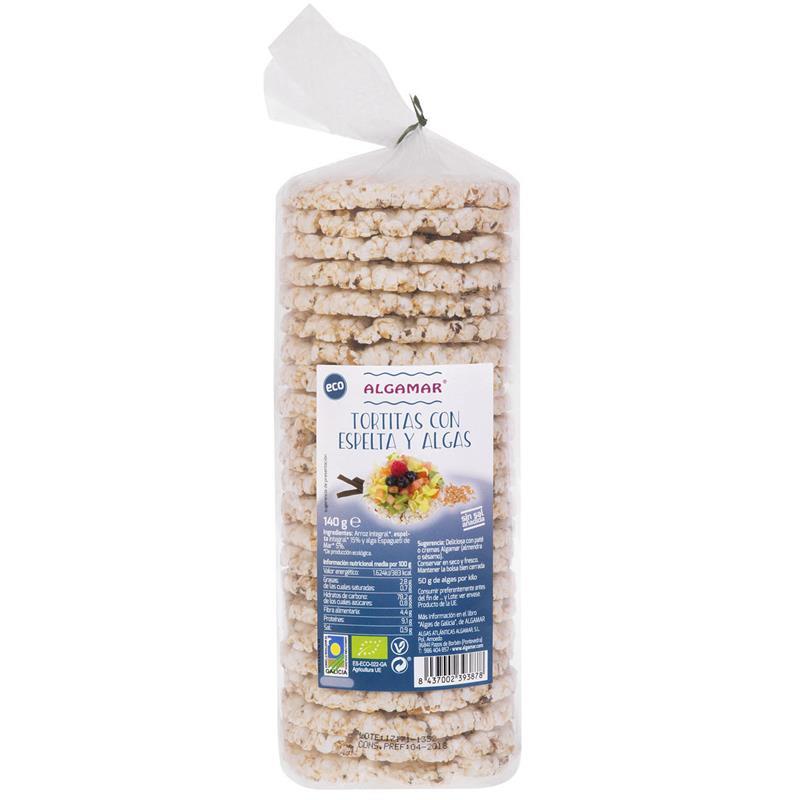 Rondele de Orez cu Spelta si Alge Marine Fara Sare Bio 140 grame ...