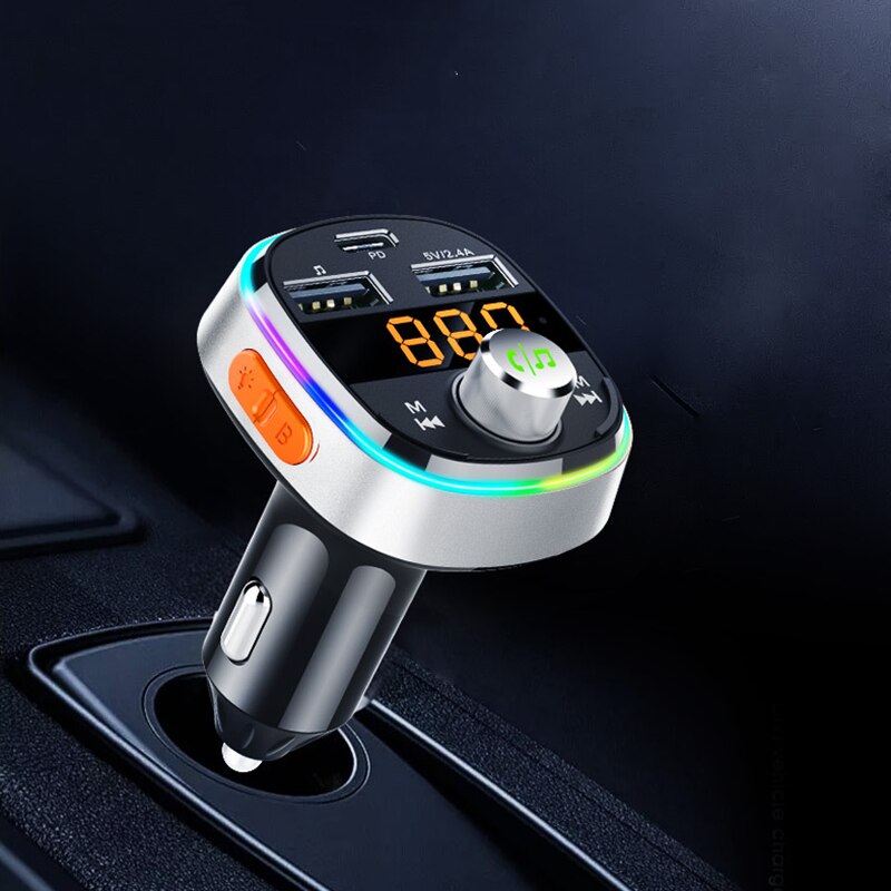 Modulator auto, BOMSTOM, Iluminare ambientala, Bluetooth, Negru - eMAG.ro