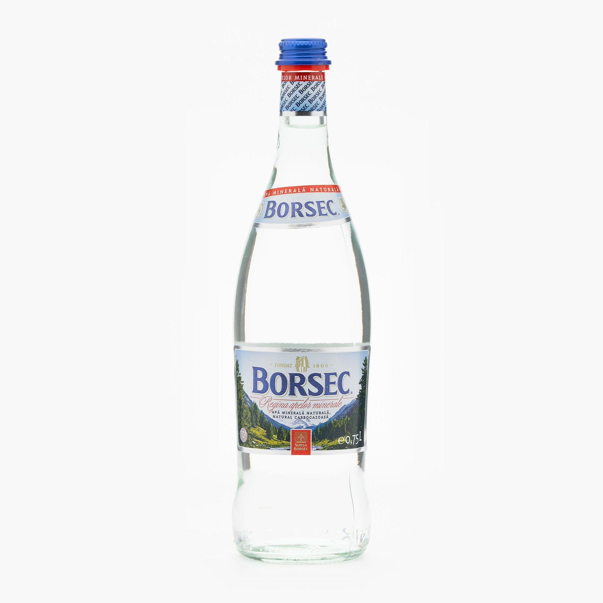 Apa minerala naturala carbogazoasa sticla Borsec 0.75l - eMAG.ro