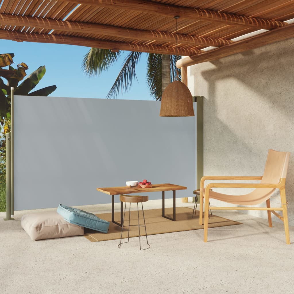 Copertina laterala retractabila de terasa, gri, 170x300 cm, Rezistenta ...