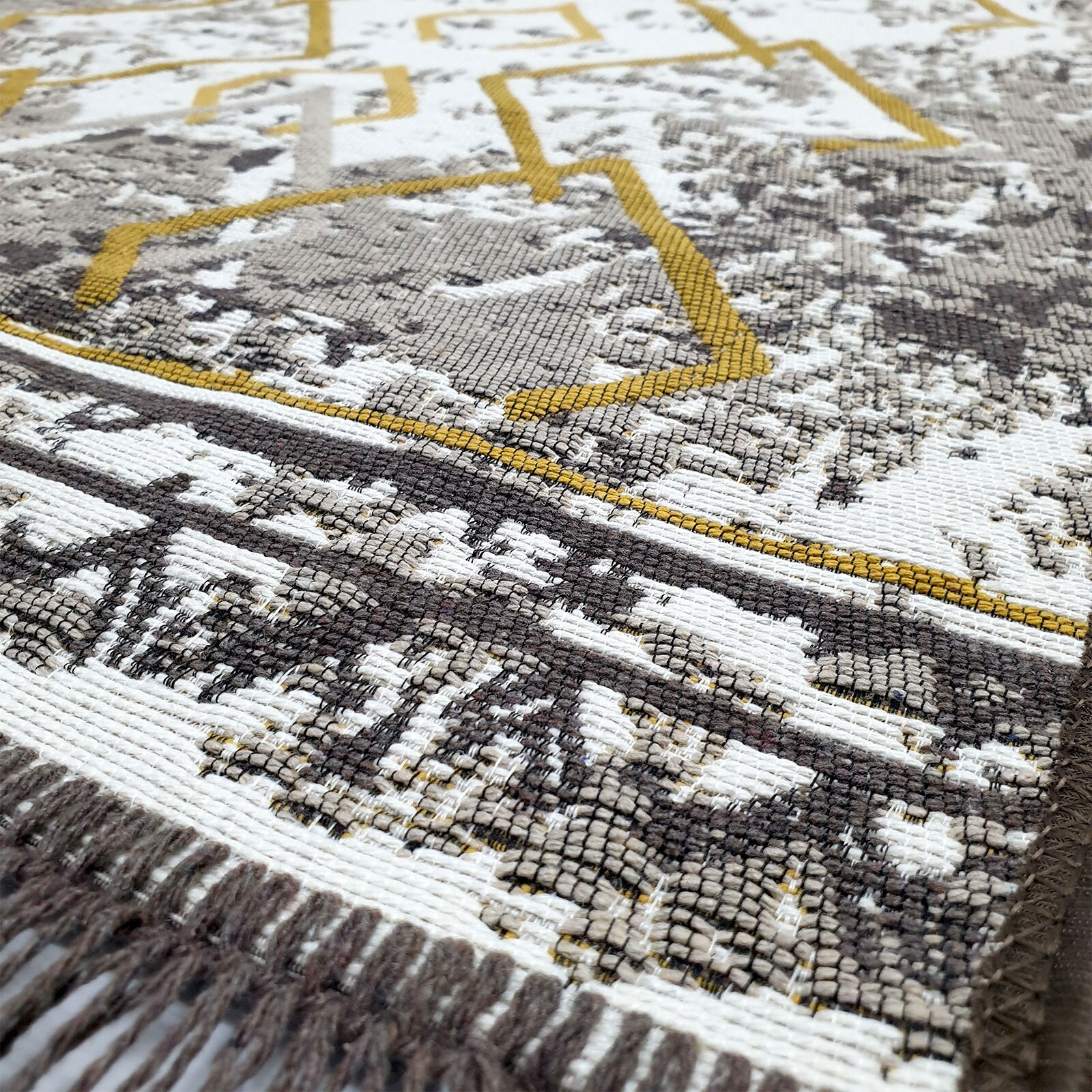 Covor rustic 120x180 cm Maro cu crem - eMAG.ro