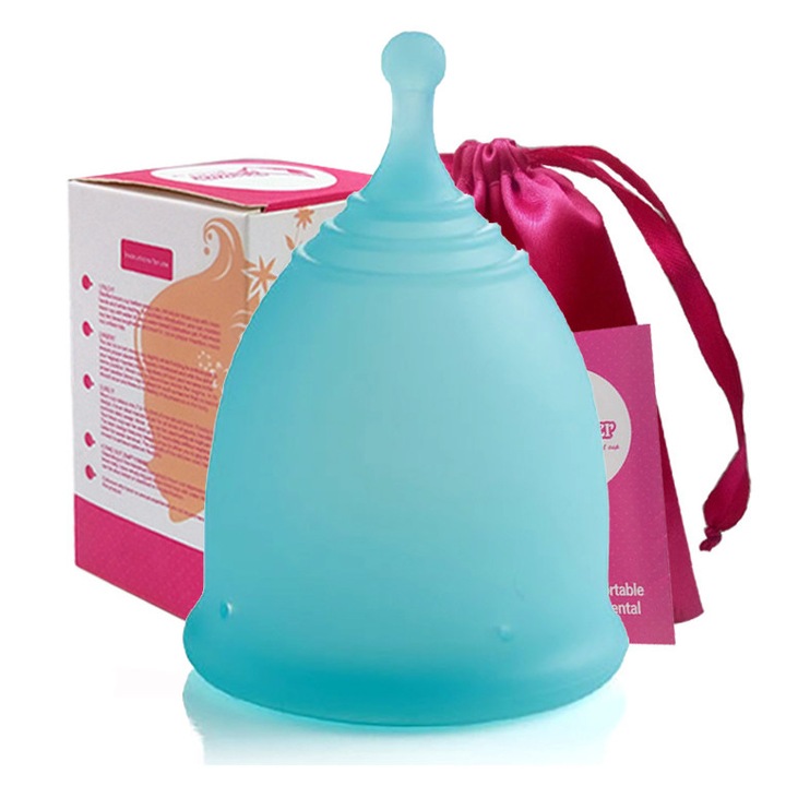 Cupa menstruala AneerCare si saculet de depozitare, silicon medical ...