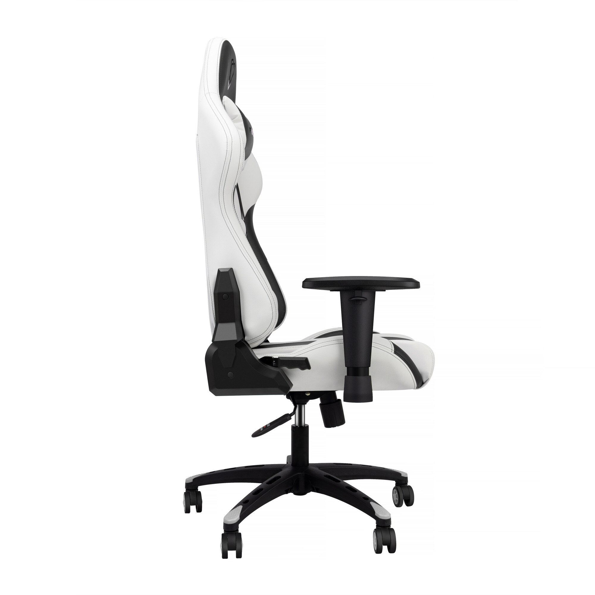 Scaun de gaming, cotiere reglabile, ajustabil, alb/negru - eMAG.ro