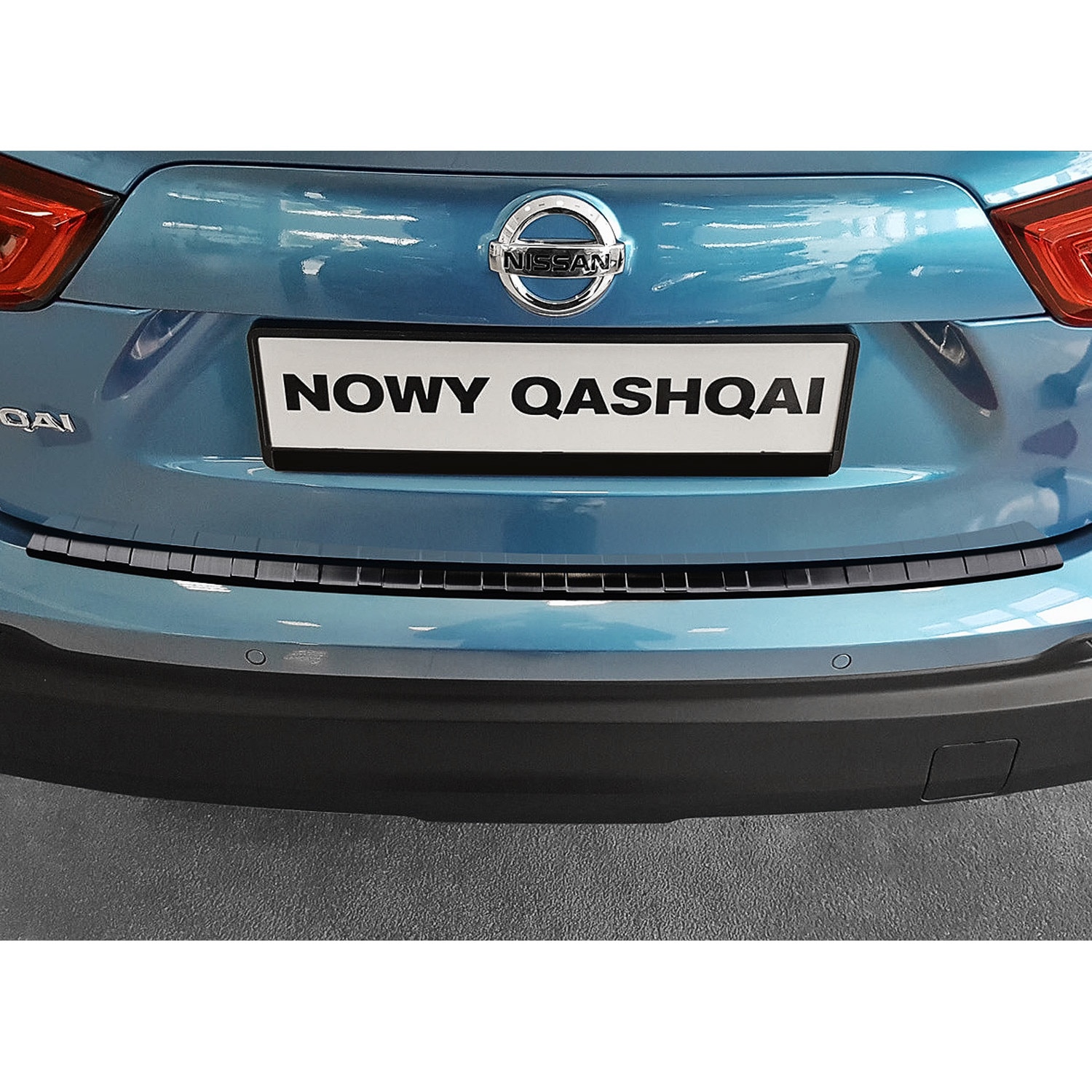 Protectie prag portbagaj, otel inoxidabil periat, grafit, Nissan Qashqai II J11 2017-2021 ...