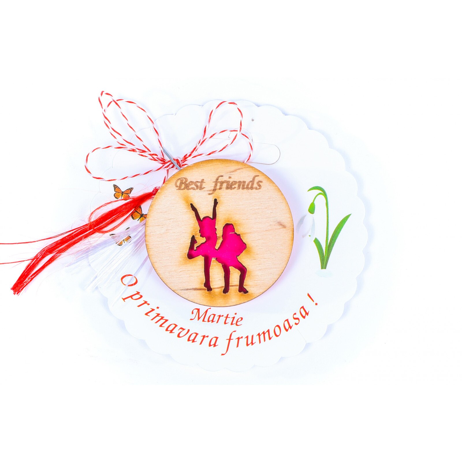 Insigna din lemn cu cele mai bune prietene - eMAG.ro