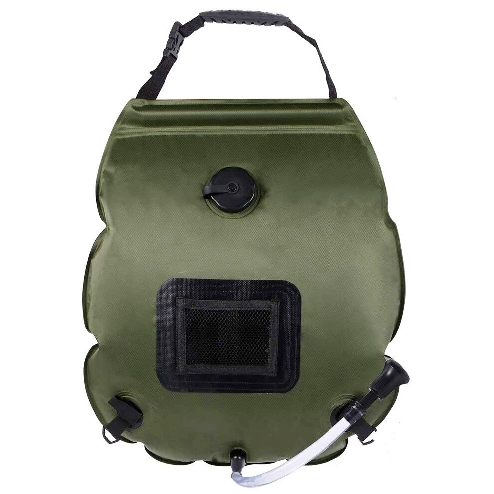 Dus solar portabil pentru camping, capacitate 20 litri, termometru ...