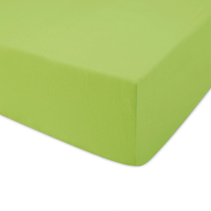 Cearceaf cu elastic, Darymex, Jerseu, 140x200 cm, Verde - eMAG.ro